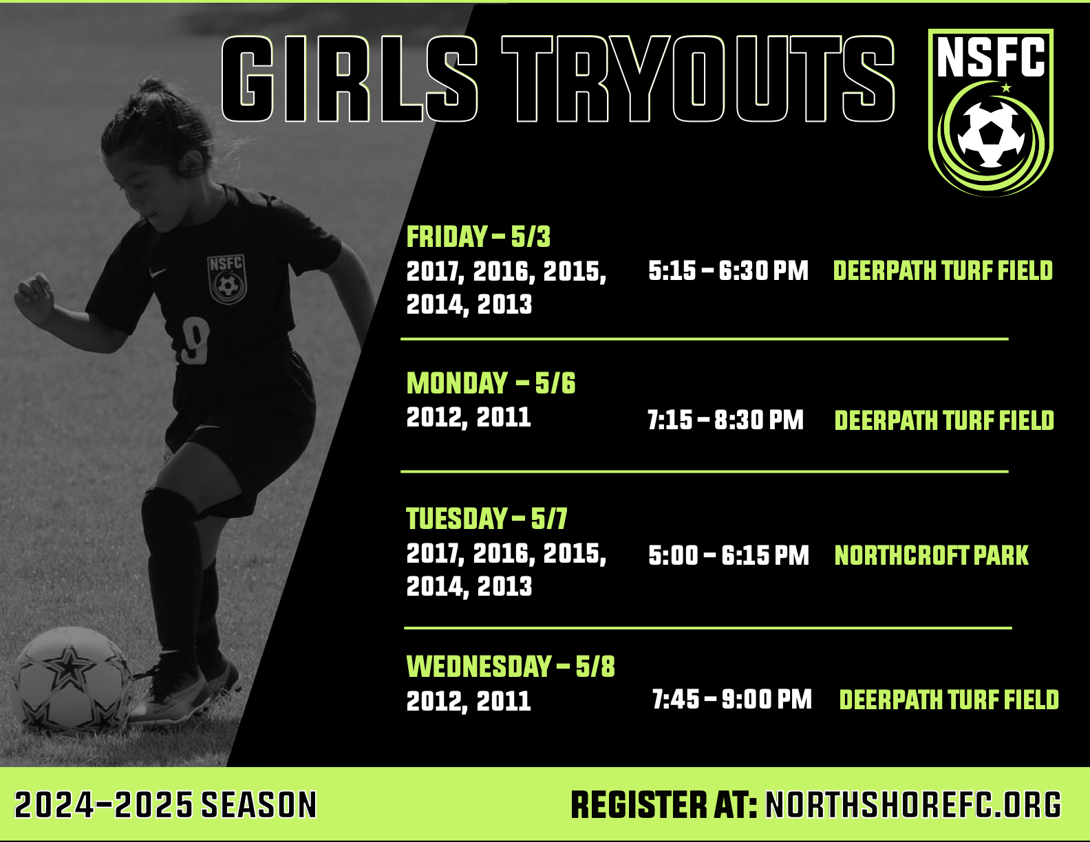 Girls Tryouts